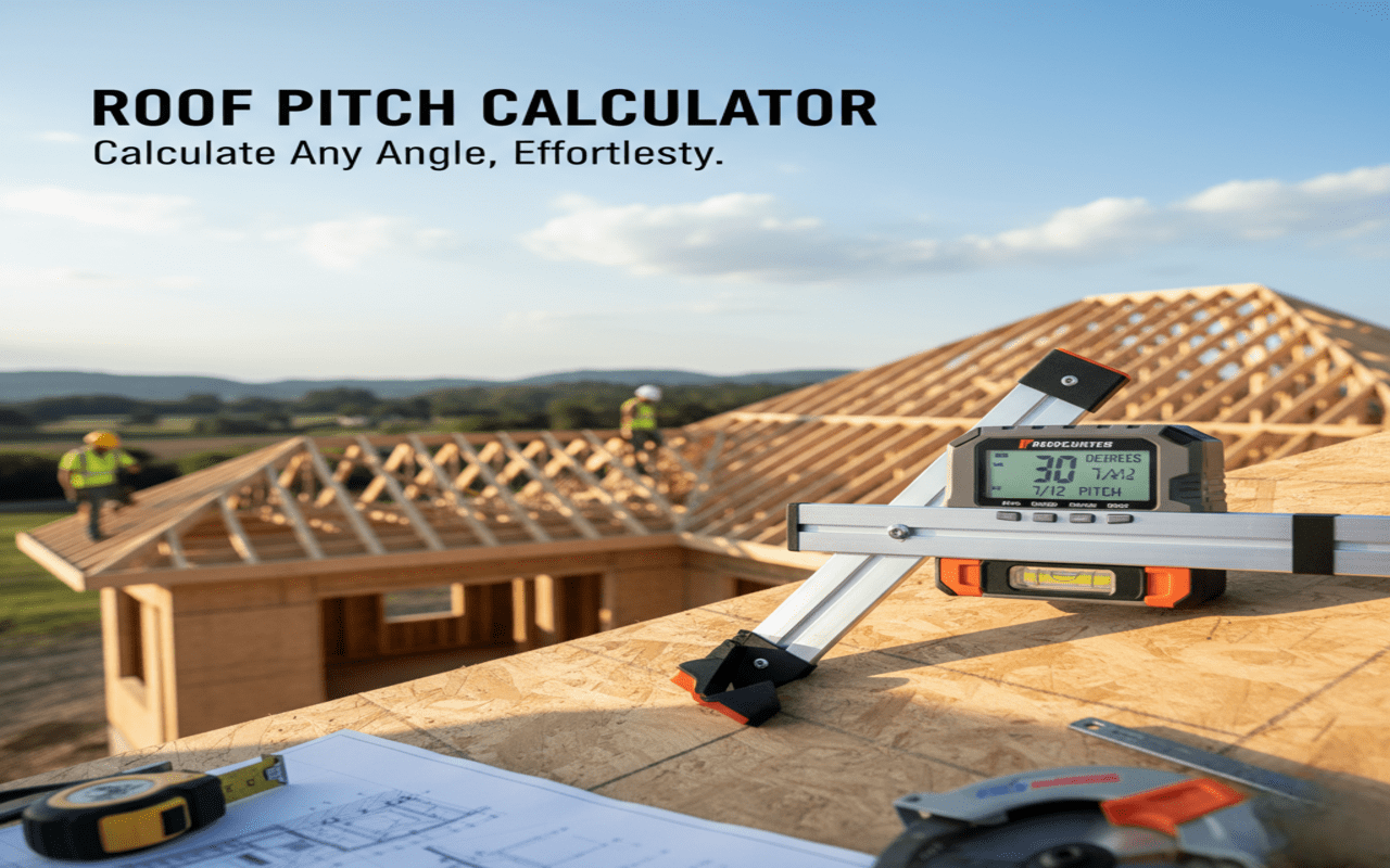 Roof Pitch Calculator | Accurate Roof Slope & Angle