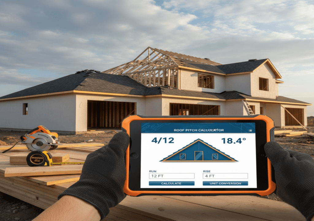 Roof Pitch Calculator | Accurate Roof Slope & Angle